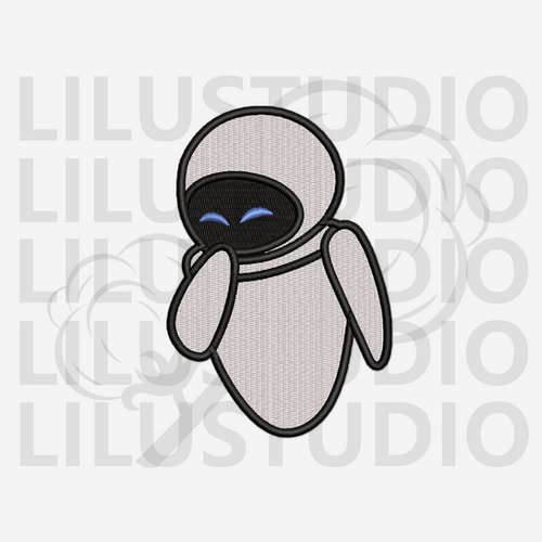 Embroidery Design for Eve Wall-e character | LiluStudio