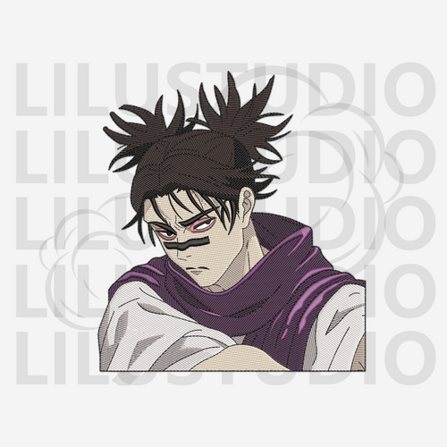 Embroidery Design for Choso Jujutsu Kaisen character | LiluStudio