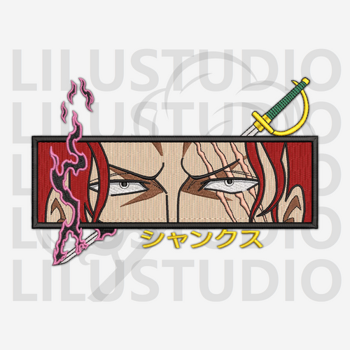 Embroidery Designs for Shanks One Piece character | LiluStudio