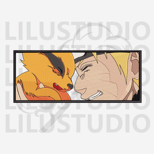 Embroidery Designs for Naruto Uzumaki & Kurama Naruto characters ...