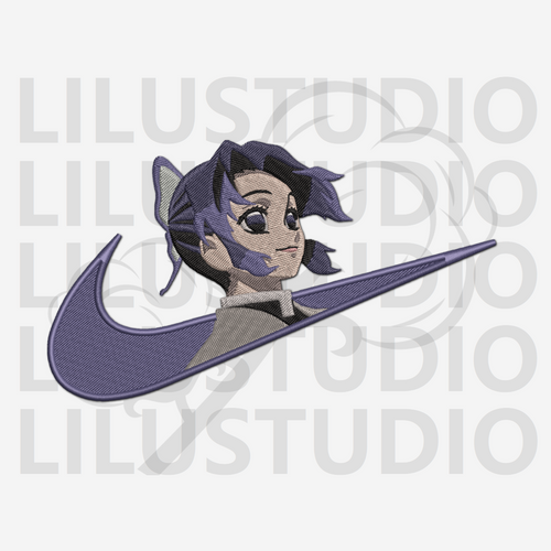 Embroidery Designs for Shinobu Kochou Demon Slayer character | LiluStudio
