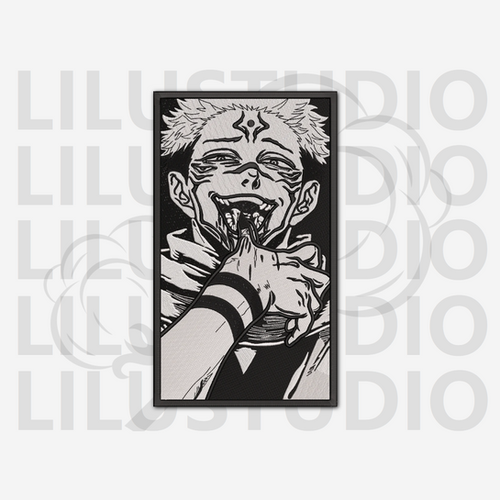Embroidery Designs for Ryomen Sukuna Jujutsu Kaisen character | LiluStudio
