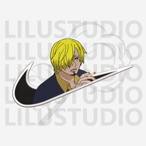 Embroidery Designs for Sanji Vinsmoke One Piece character | LiluStudio