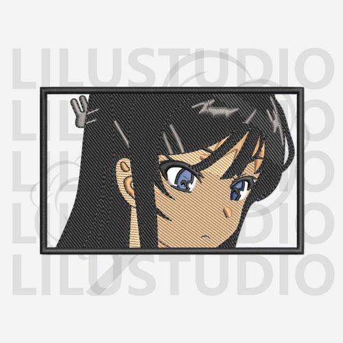 Embroidery Designs for Mai Sakurajima Aobuta character | LiluStudio