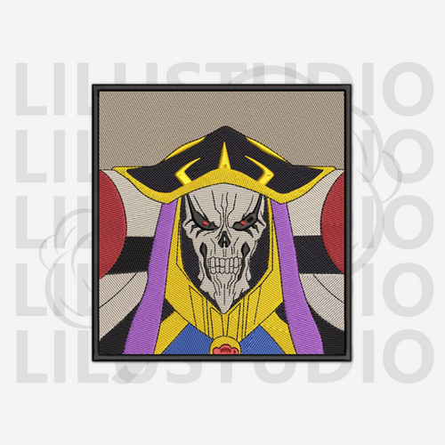 Embroidery Design for Ainz Ooal Gown Overlord character | LiluStudio