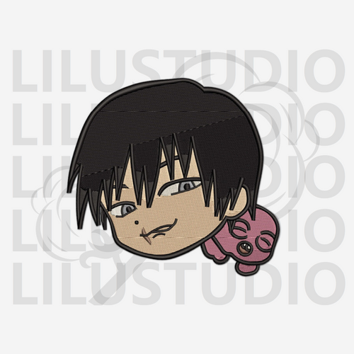 Embroidery Designs for Toji Fushiguro Jujutsu Kaisen character | LiluStudio