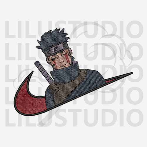 Embroidery Design for Shisui Uchiha Naruto character | LiluStudio