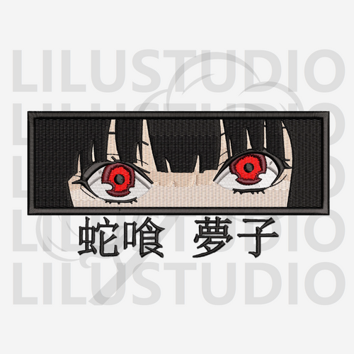 Embroidery Design for Yumeko Jabami Kakegurui character | LiluStudio