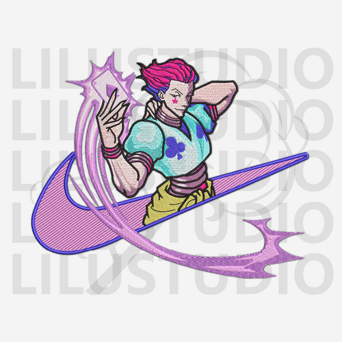 Embrdery Designs for Hisoka Morow Hunter × Hunter character | LiluStudio