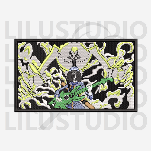 Embroidery Designs for Brook One Piece character | LiluStudio