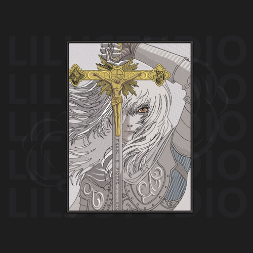 Embroidery Design for Griffith Berserk character | LiluStudio
