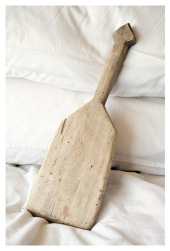 c.1950 Turkish Bleached Wood Wash Bat | Evoke Erotes