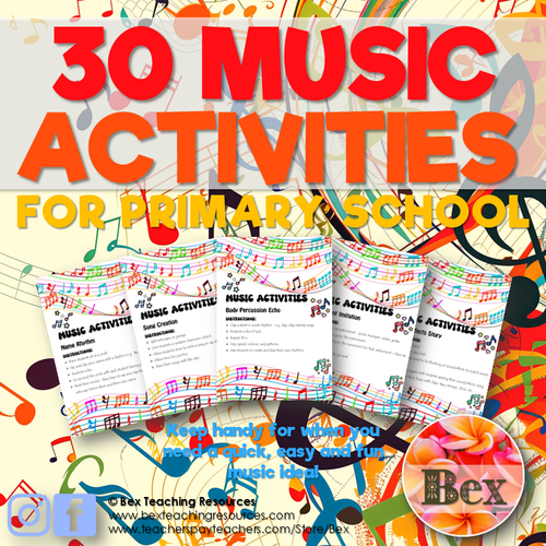 30 No Prep Music Activities For Primary School | BexTeachingResources