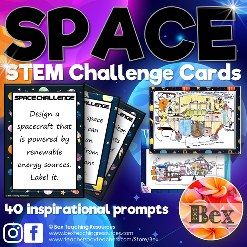 SPACE - STEM Challenge Cards | BexTeachingResources