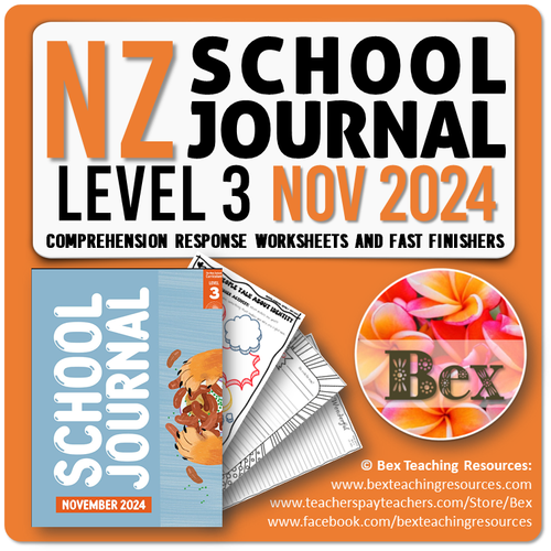 NZ School Journal Responses - Level 3 November 2024 | BexTeachingResources