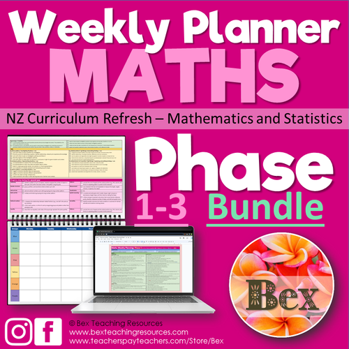 NZ Weekly Planner - Maths - Phase 1-3 Bundle - Google Docs ...
