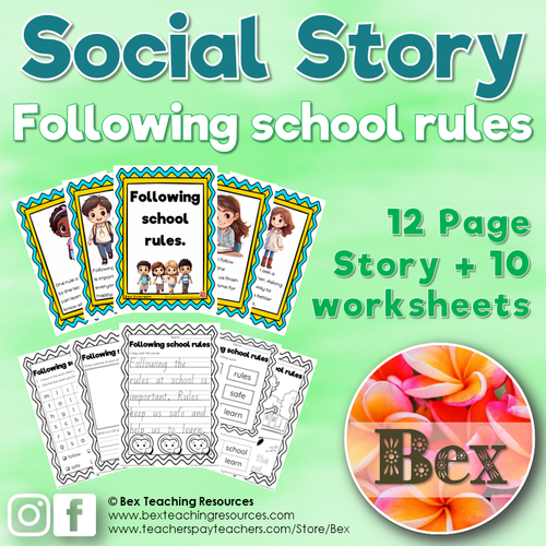 Social Story - Following School Rules | BexTeachingResources