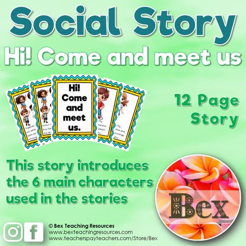 Social Story - Introducing the Characters - FREE | BexTeachingResources