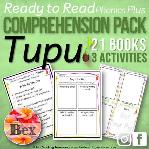 Tupu - Ready to Read Phonics Plus - Comprehension Pack ...