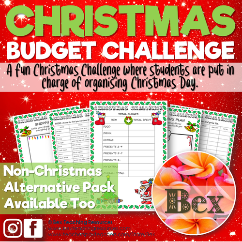 Christmas Budget Challenge | BexTeachingResources