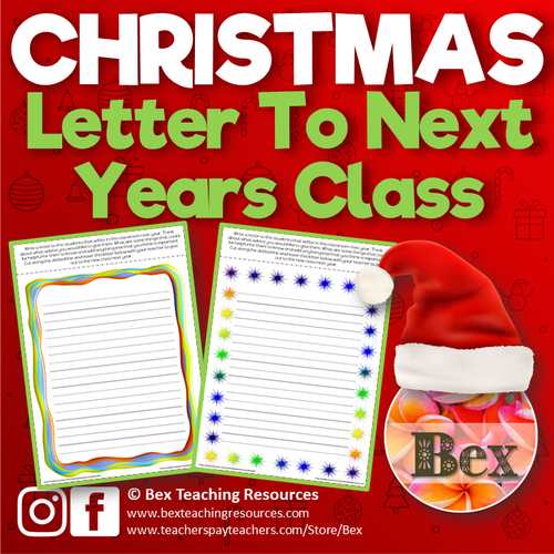 Letter to Next Years Class | BexTeachingResources