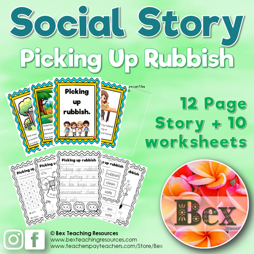 Social Story - Picking Up Rubbish | BexTeachingResources