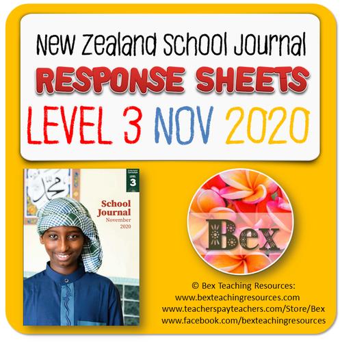 NZ School Journal Responses - Level 3 November 2020 | BexTeachingResources