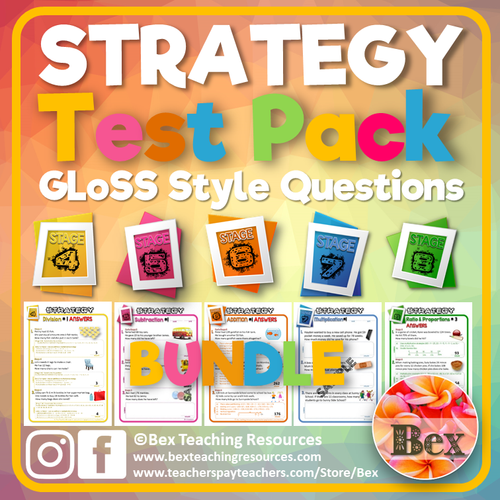 Strategy Tests Bundle - Stage 4-8 - Gloss Style Questions - New Zealand ...