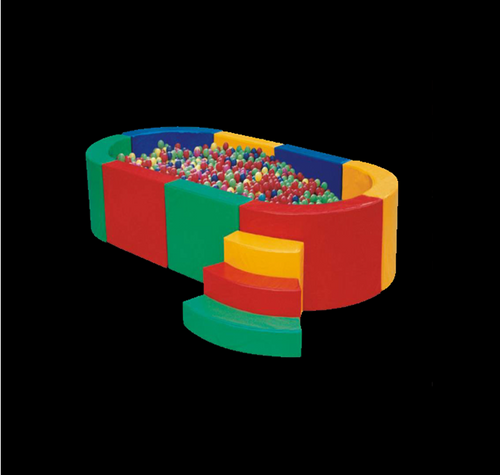 New Large Oval Soft Play Ball Pit & Balls | OTTop