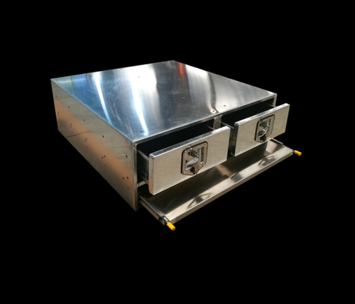 ALUMINIUM DOUBLE SLIDING LOCKABLE DRAWERS & BOARD | OTTop