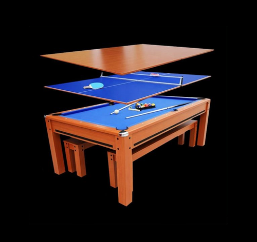 7ft Top Grade 3 in 1 Multi Sports Dining Table & Seats | OTTop