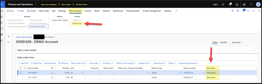 To reverse a posted Sales Order Packing Slip that has not been invoiced