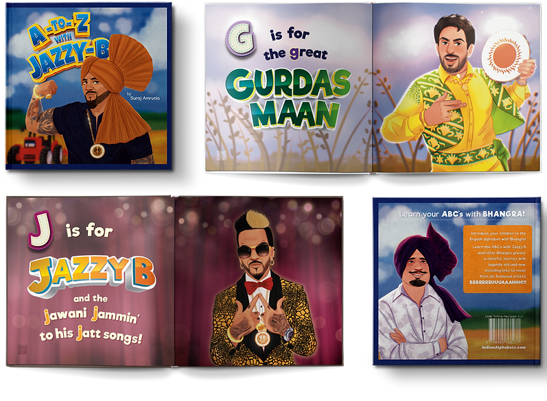 Indian Alphabets · A-to-Z with Jazzy B! - First ABC Bhangra book!