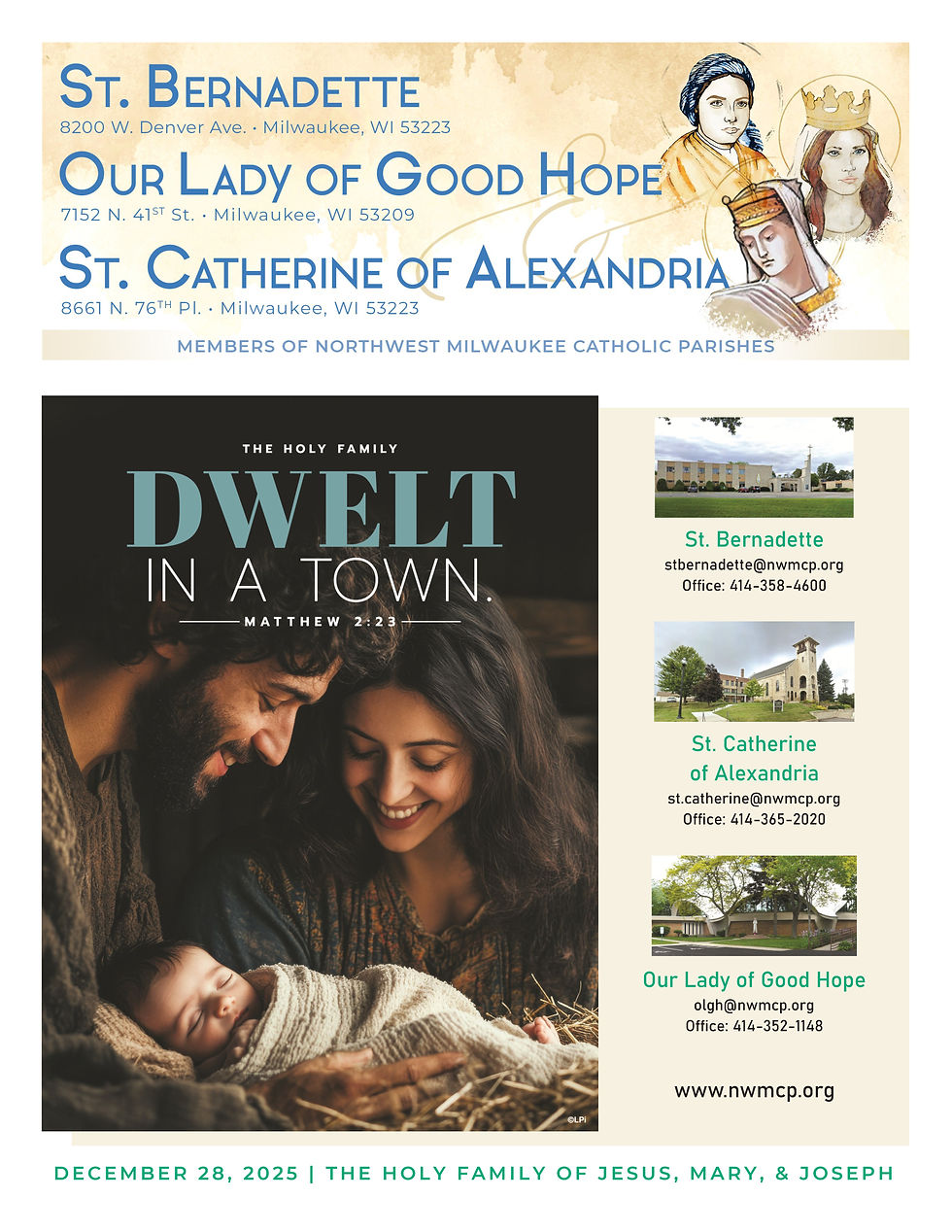 December 28, 2025: The Holy Family of Jesus, Mary, and Joseph