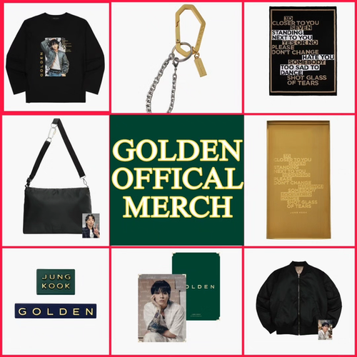 Jungkook GOLDEN Official Merch | Kpopmerchindia