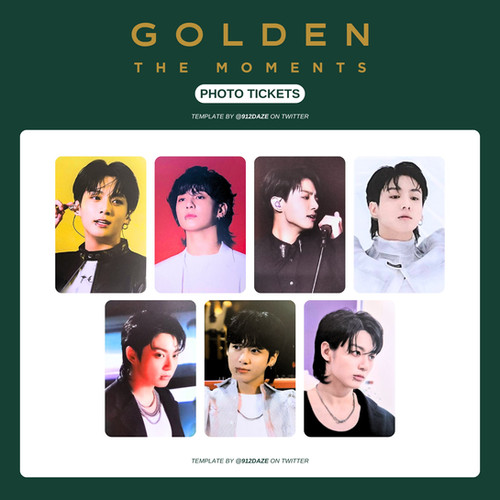 GOLDEN The moments Merch Ticket | Kpopmerchindia