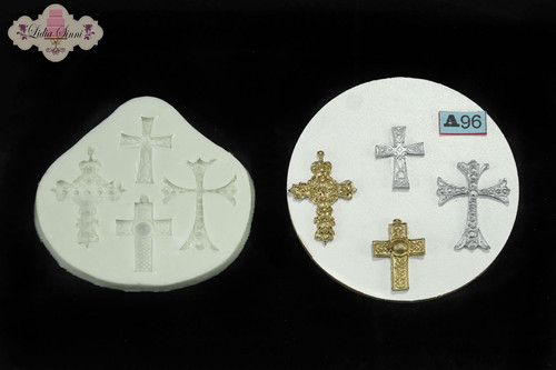 MOLDE SILICONA DE CRUCES | Lsmoldes