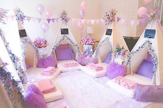 How to: Create an Epic Sleepover at Home (Purple and Pink)