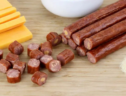 Cheddar Hog Log Sticks | Johnson's Sausage