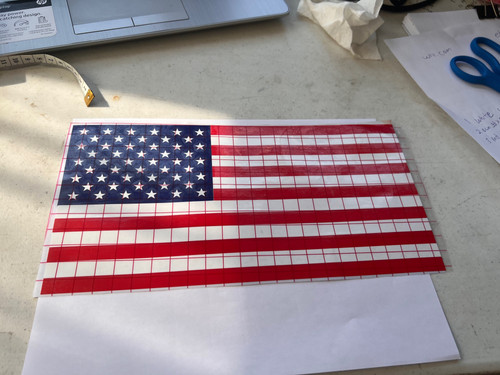 American Flag Sticker #301 | Can do Creations2