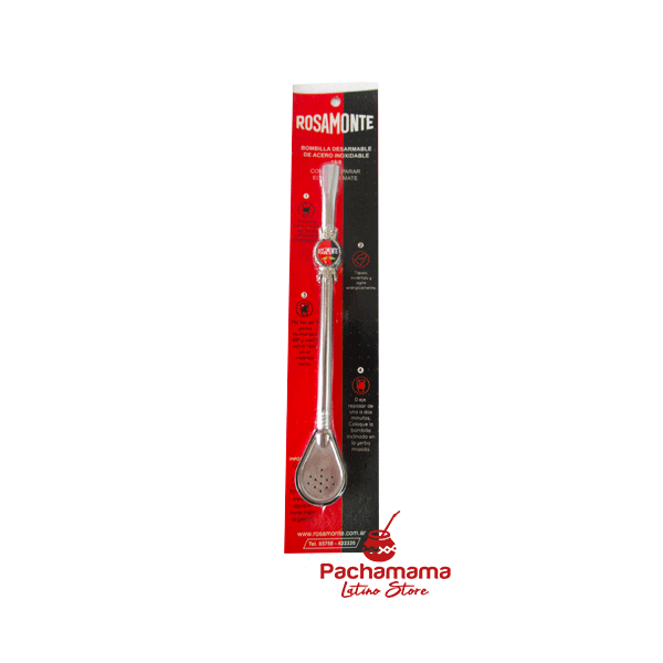 Rosamonte Stainless Steel Yerba Mate Straw - bombilla | Pachamama ...