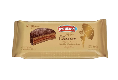 Alfajor Terrabusi chocolate x 6 units | Pachamama Latino Store