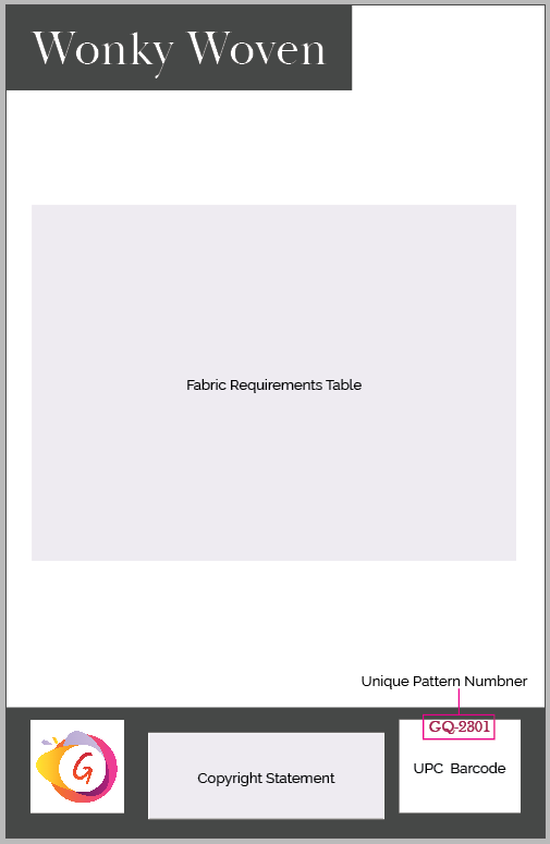 Paper pattern formatting for designers