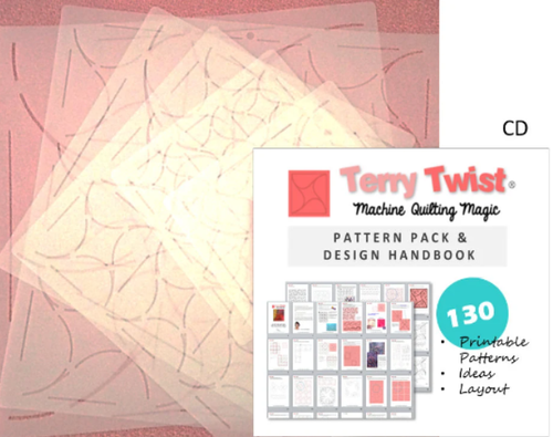 Terry Twist Stencil Set of 6 + 130 Pattern Layout CD