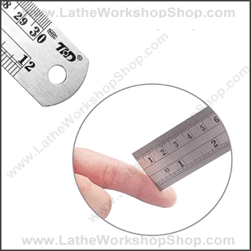 8 in (200mm) Steel Ruler | Lathe Store