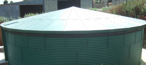 Steel tank Cover - Steel Roof (Powder Coated) | IrriSmart ltd