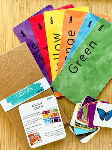 Color Sorting Game - eco friendly, toddler game, real images ...
