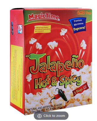 Magictime Jalapeno Hot & Spicy Popcorn 240G | Pablo's Global Foods