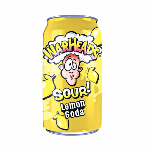 Warheads Sour Lemon Soda Cans 355ml | Pablo's Global Foods