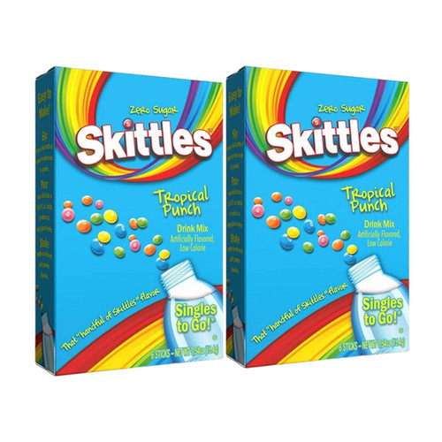 Skittles Tropical Punch Drink Mix 6 Sticks | Pablo's Global Foods